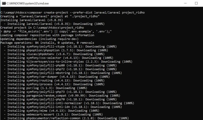 Panduan Install Laravel di Windows
