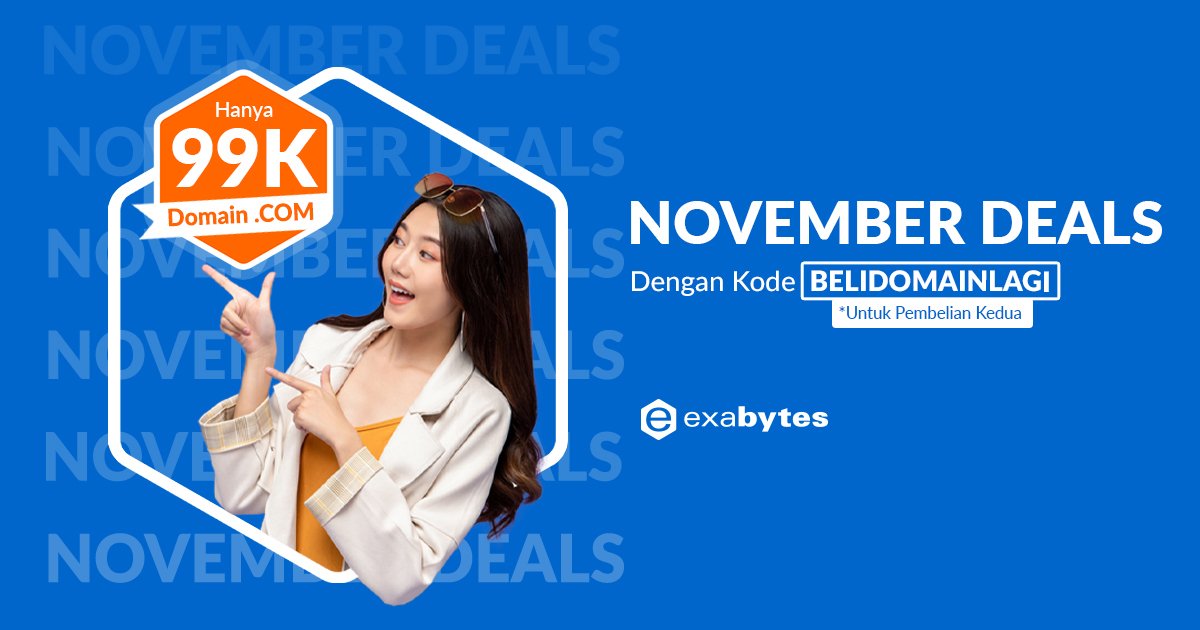 Buru Promo Istimewa di November Deals Promo