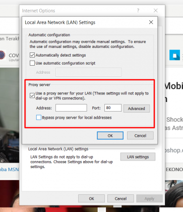 Cara Setting Proxy di Berbagai Aplikasi Browser