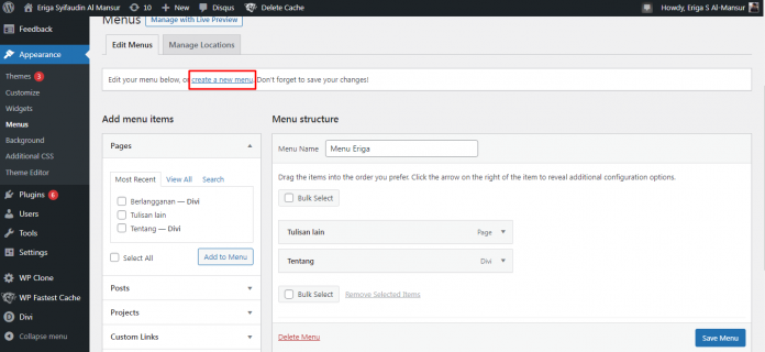 Cara Membuat Menu di WordPress [Terlengkap]