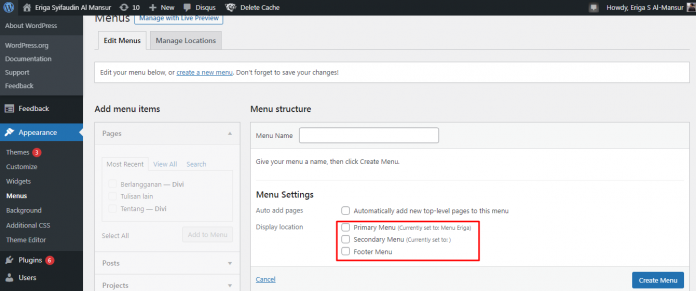 Cara Membuat Menu di WordPress [Terlengkap]