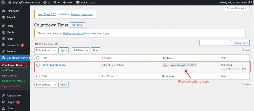 Cara Membuat Countdown Timer di WordPress [Terlengkap]