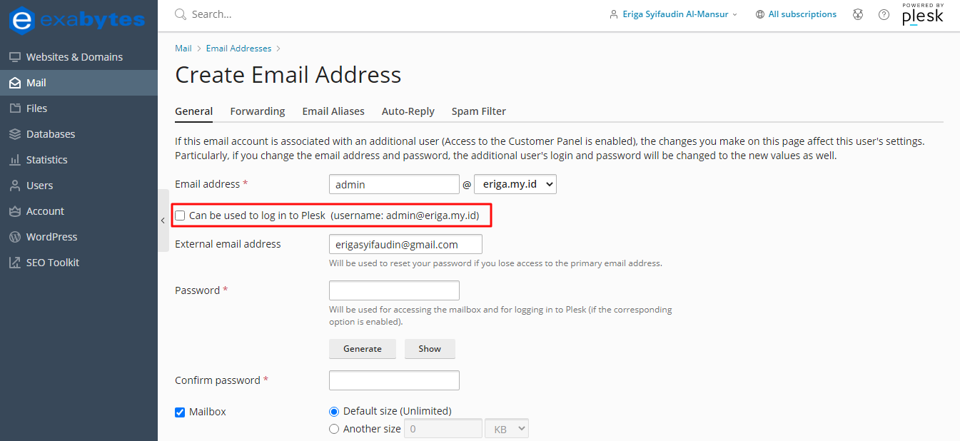 Cara Membuat Email di Plesk Dengan Mudah Hanya 3 Langkah