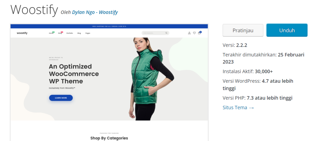 10 Template WordPress Ecommerce Terbaik dan Gratis