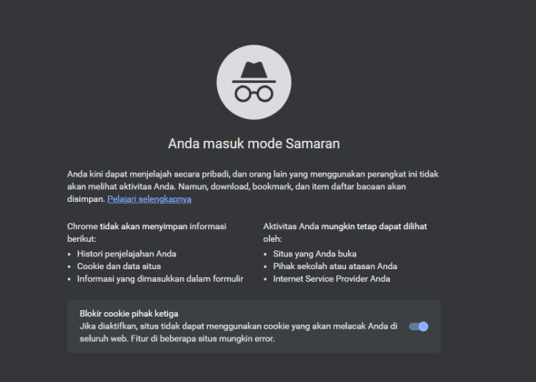 Apa Itu Mode Incognito? Ini Dia 5 Hal Penting yang Perlu Anda Tahu
