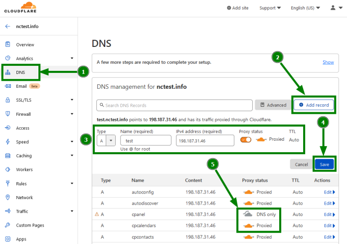 4 Cara Setting DNS Records Cloudflare