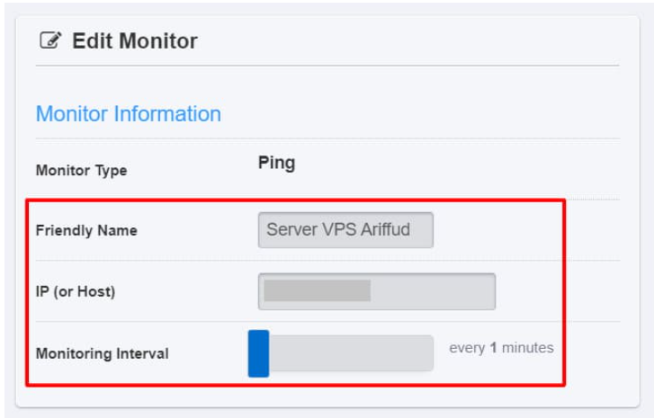Monitoring Server dengan Uptime Robot