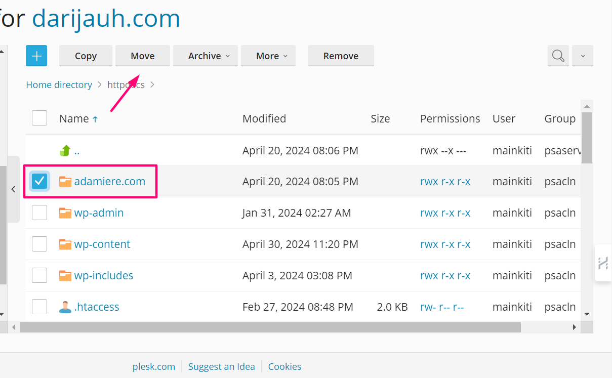 Cara Memindahkan Website dari Subfolder ke Domain Utama