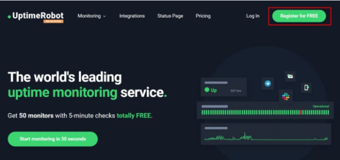 Monitoring Server dengan Uptime Robot