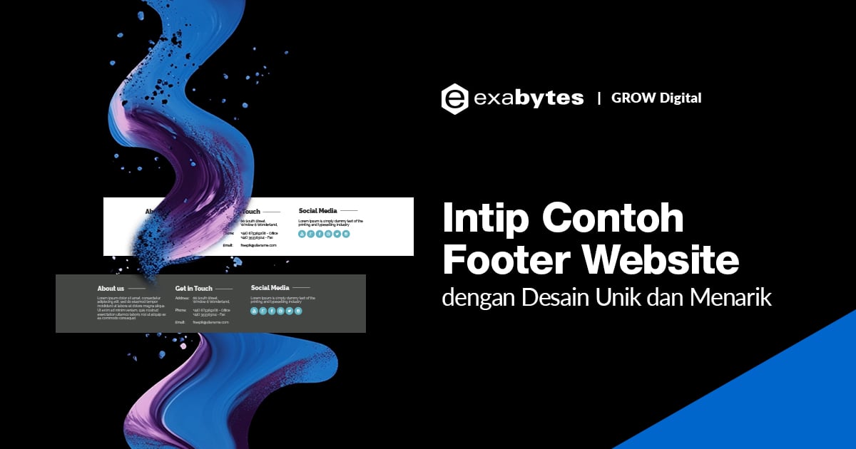 10 Contoh Footer Website dengan Desain Unik dan Menarik