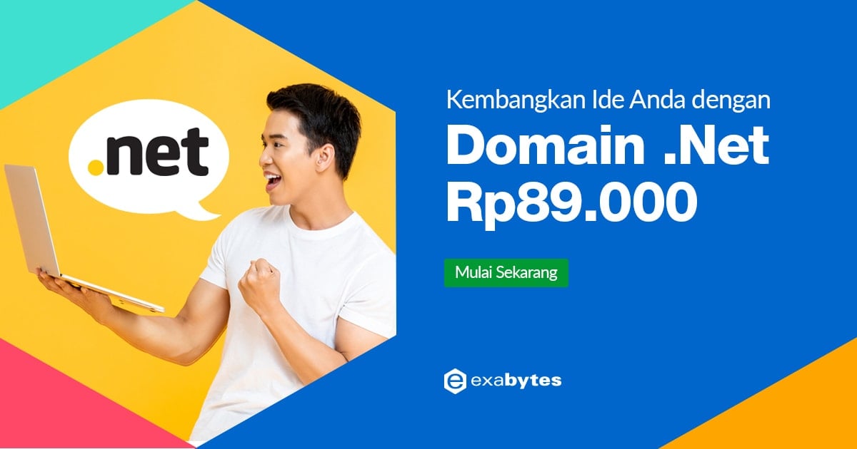 Beli Domain .NET Murah Hanya Rp239.000/tahun di Exabytes